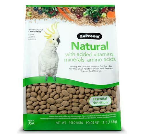 Zupreem AvianMaintenance Natural Bird Food for Large Parrots,3lb